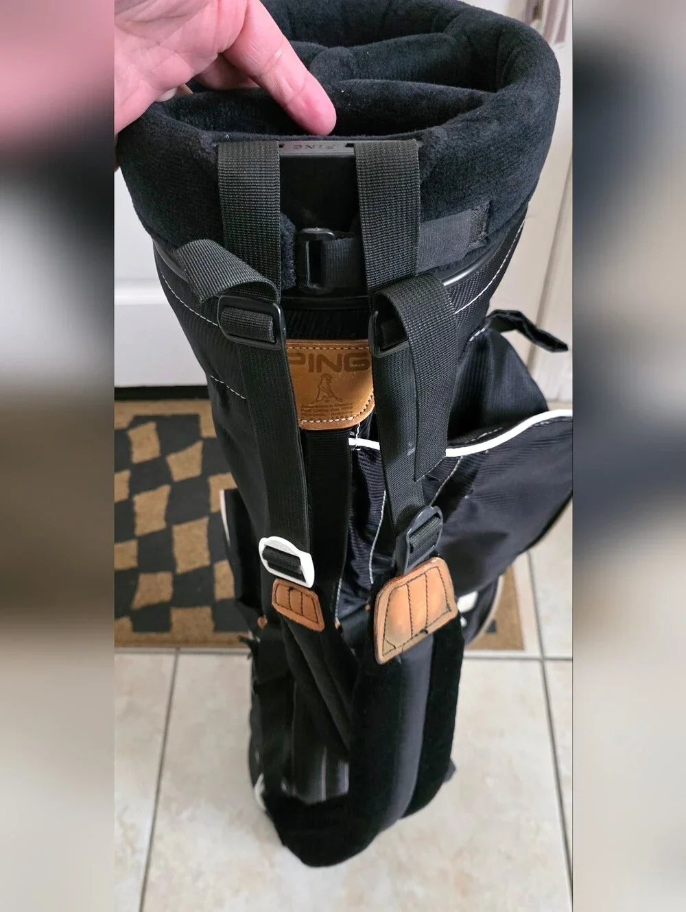 Ping | Games | Vintage Ping Hoofer Golf Club 4 Way Carry Stand Bag ...